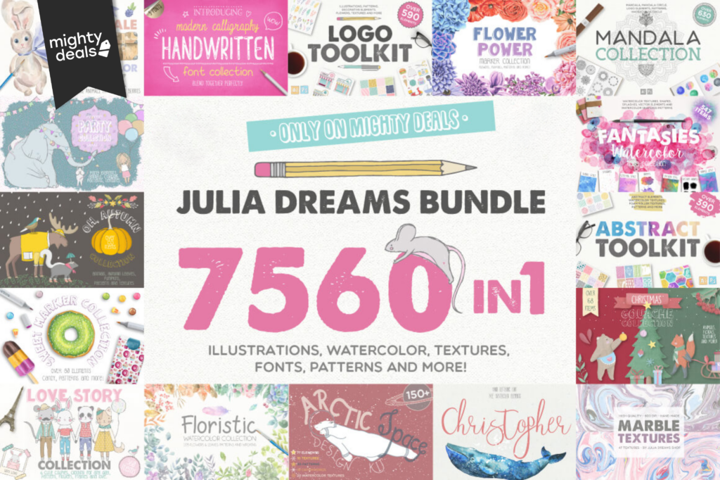 Julia Dreams Exclusive: Bundle of 7500+ Professional Graphics - Mighty ...