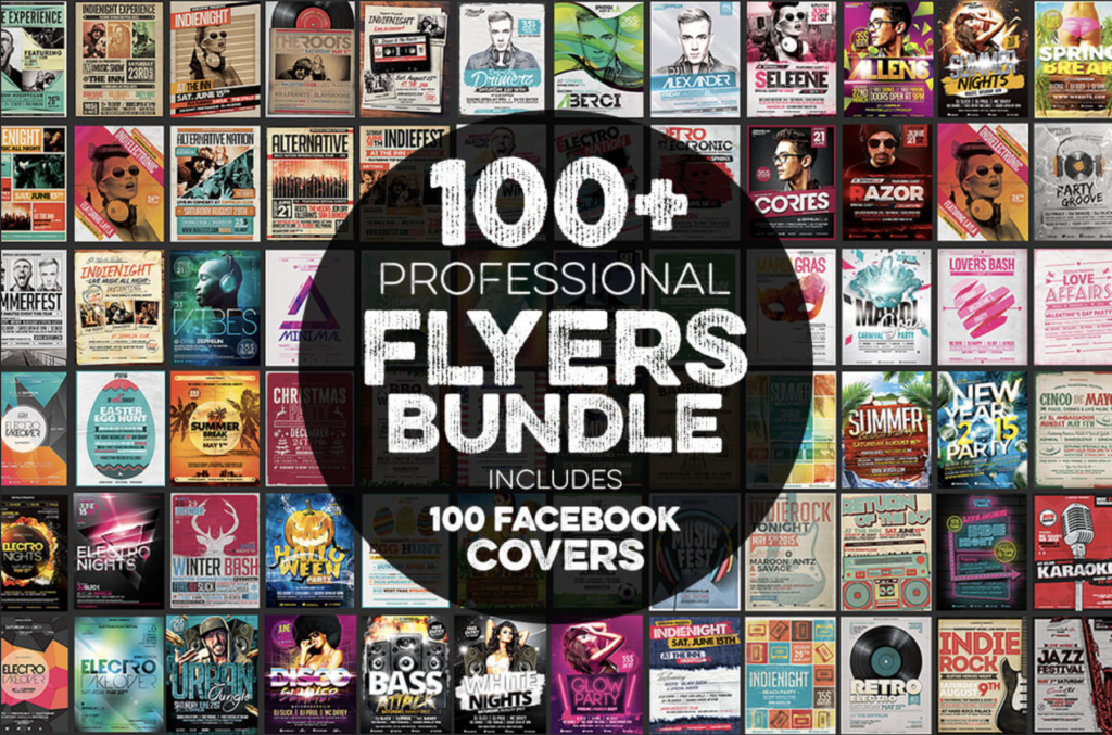 100+ Professional Flyers Bundle - Mighty Deals